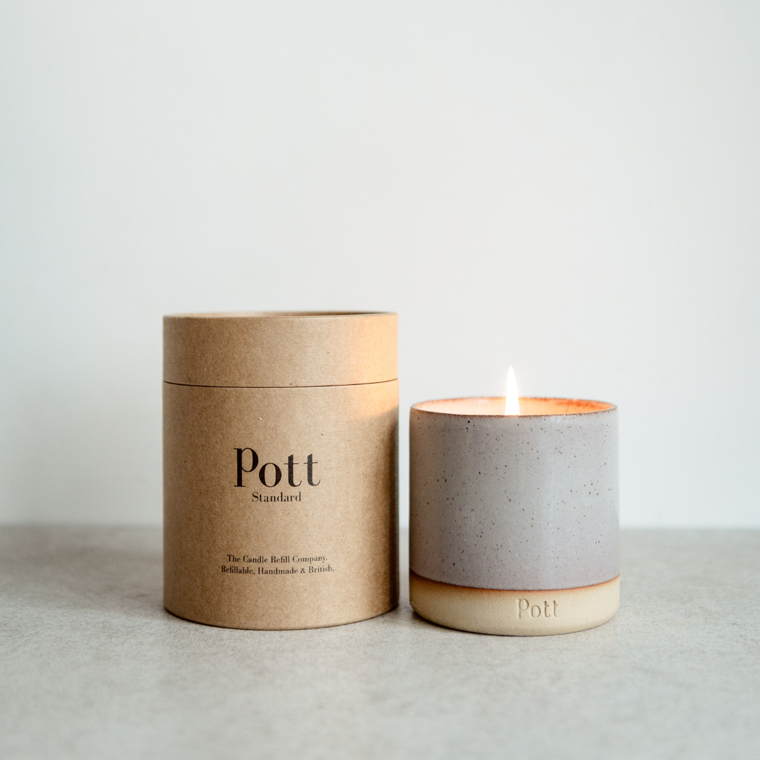 The Tonka Scent in Standard Heather Pott – pottcandles